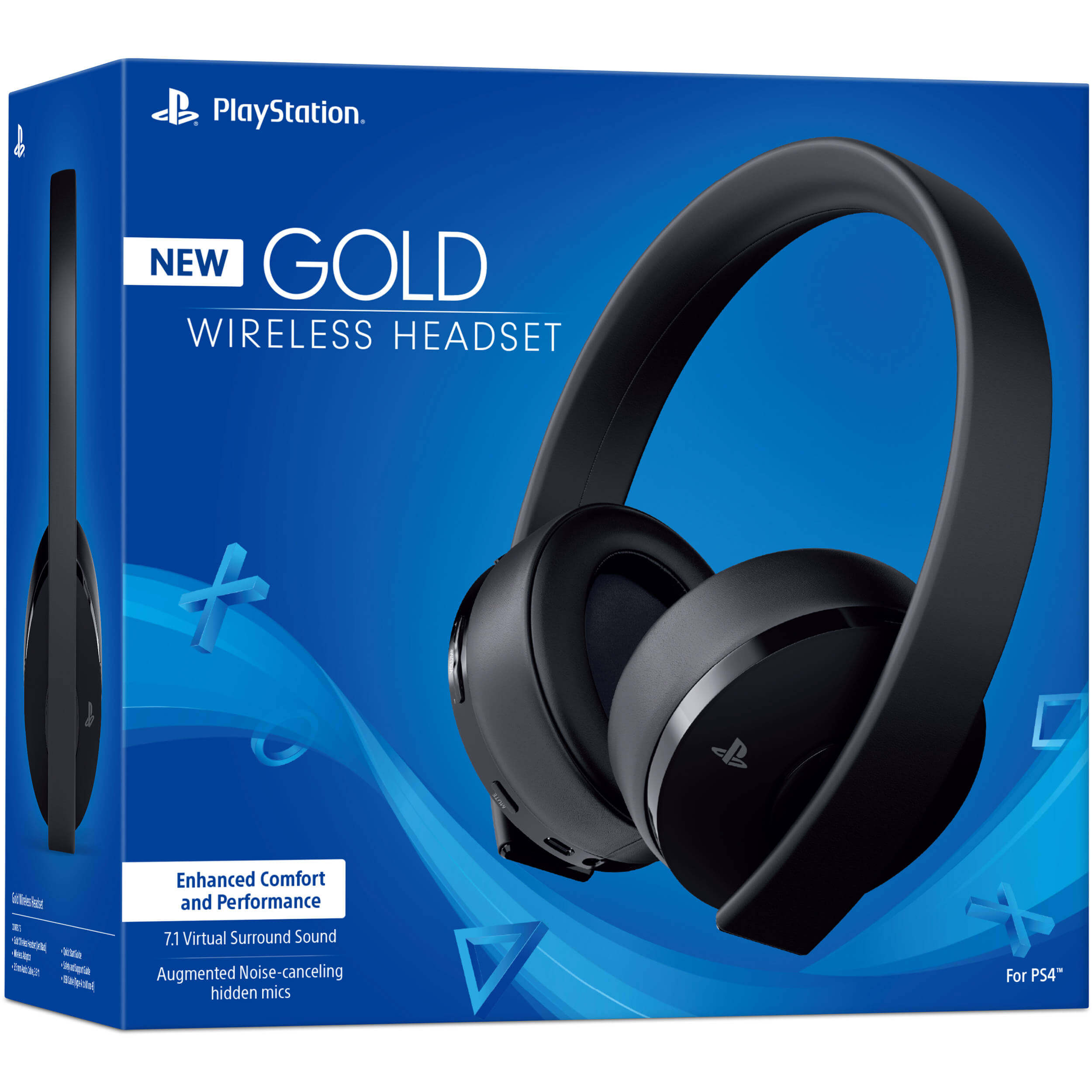 Sony PlayStation Gold Wireless Headset (Black) | Pakistan